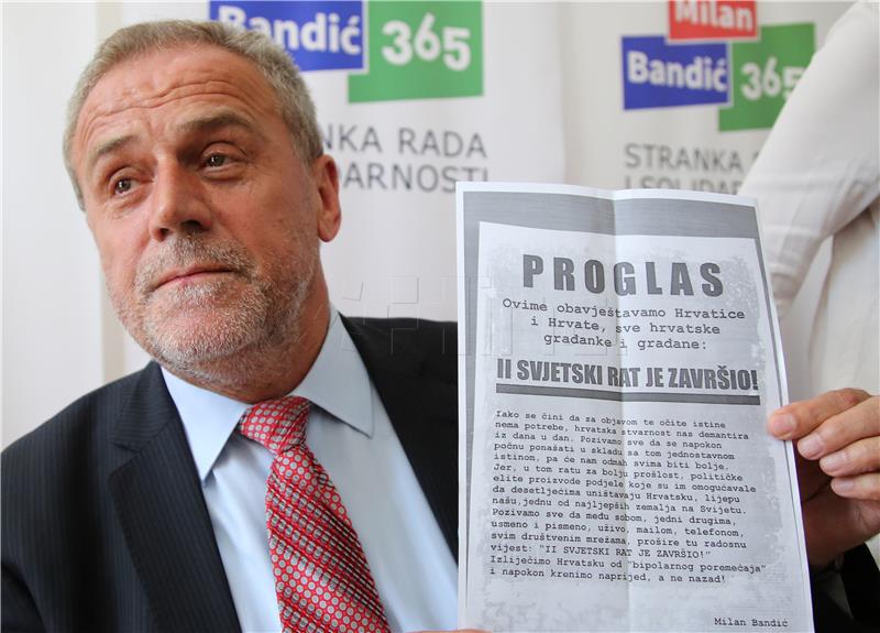 Bandić “ekskluzivno” objavio da je završio Drugi svjetski rat ...