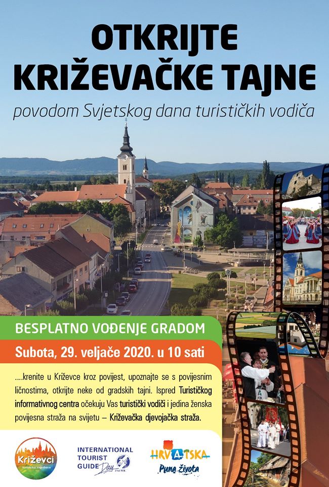 SVJETSKI DAN TURISTIČKIH VODIČA U subotu otkrijte tajne Križevaca uz ...