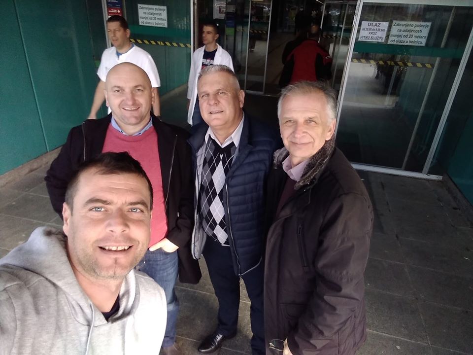 Križevačka delegacija posjetila u bolnici prijatelja i kolegu Tomu ...