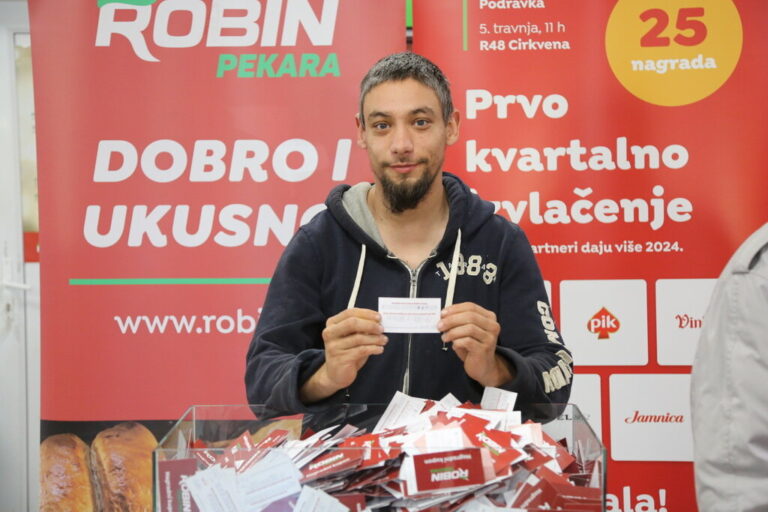 Robin trgovine – prvo kvartalno izvlačenje nagrada održano u Cirkveni ...
