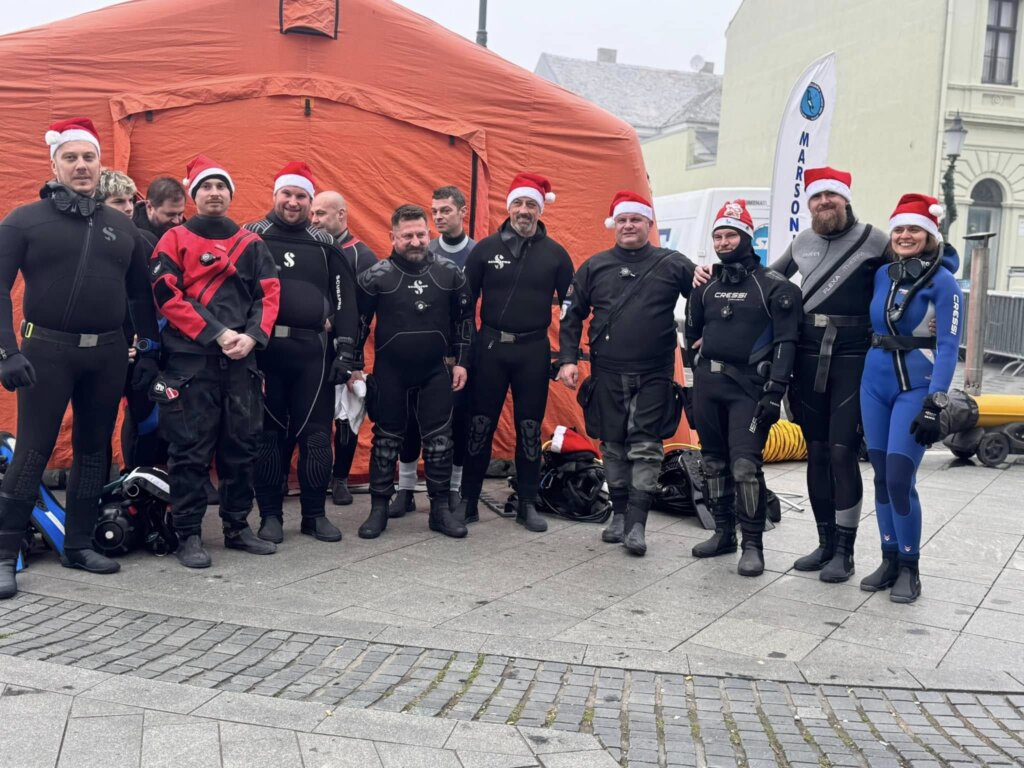 Tradicionalni novogodišnji zaron u hladnu i maglovitu Savu Kluba ...